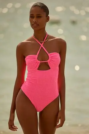 Beach Riot Beach Riot Phoenix Terry One-Piece Swimsuit Pink