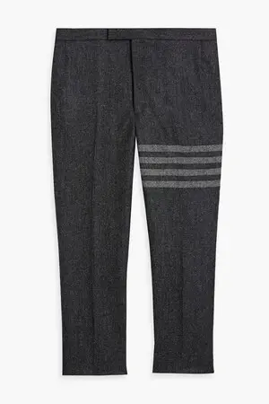 Thom Browne Striped Wool-tweed Suit Pants - Dark Gray