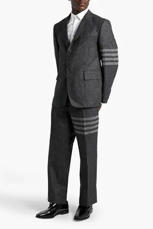 Thom Browne Striped Wool-tweed Suit Pants - Dark Gray