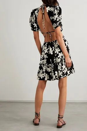 LEMLEM Sea Floral-print Mini Dress