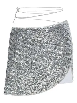 Oseree Sequinned Beach Cover-up - Grey