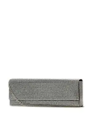 Amina Muaddi Paloma Embellished Clutch - Silver