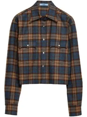 Prada Checked Wool Shirt