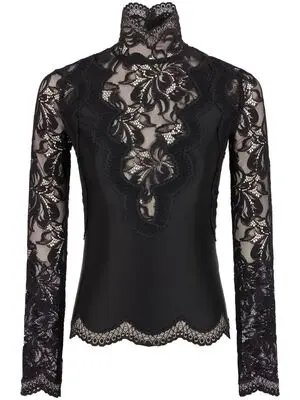 Rabanne Long-sleeve Lace Top