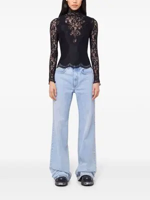 Rabanne Long-sleeve Lace Top