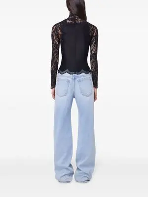 Rabanne Long-sleeve Lace Top