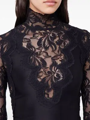 Rabanne Long-sleeve Lace Top