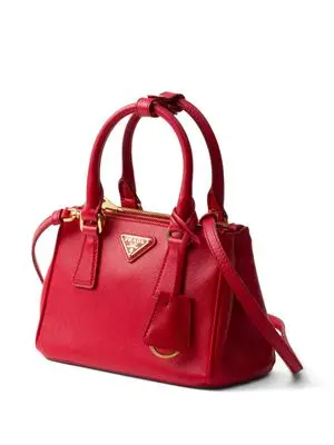 Prada Galleria Leather Mini Bag - Red