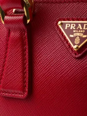 Prada Galleria Leather Mini Bag - Red