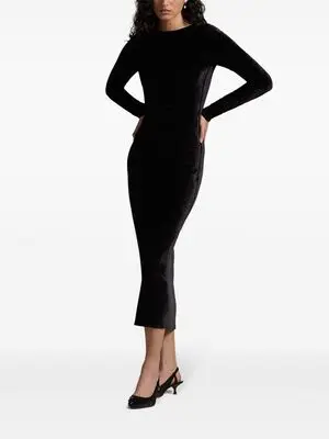 Polo Ralph Lauren Long Sleeve Velvet Dress