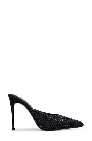 BLACK SUEDE STUDIO Luv Pointed Toe Mule - Black