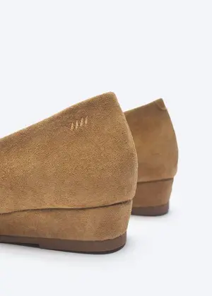 VISCATA Roma Suede Flats - Camel