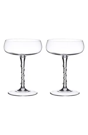 JULISKA Amalia Set Of 2 Coupe Glasses - Clear