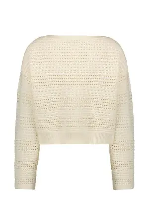 Mac Duggal Thick Knit Long Sleeve Crew Neck