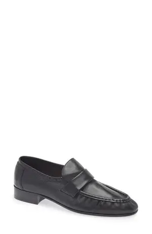 THE ROW Soft Loafer - Black