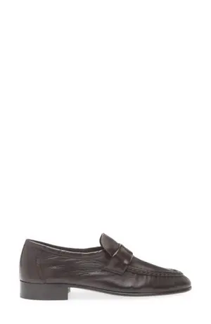 THE ROW Soft Loafer - Dark Brown