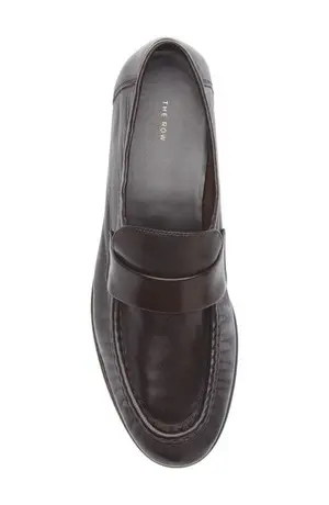 THE ROW Soft Loafer - Dark Brown