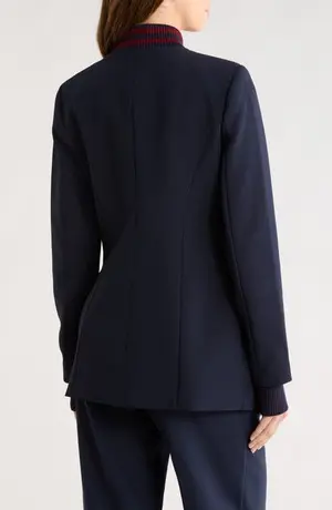 FAVORITE DAUGHTER Varsity Blazer - Navy/vino