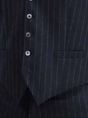 OSCAR JACOBSON 100% Wool Pinstripe Carlo Waistcoat