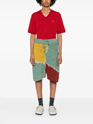Play Comme Des Garcon Heart-patch Wool Jumper - Red
