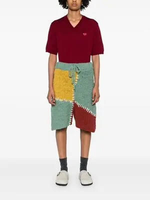 Play Comme Des Garcon Heart-patch Wool Jumper - Red