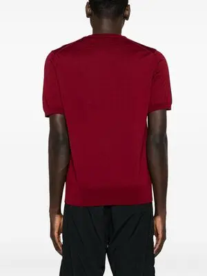 Play Comme Des Garcon Heart-patch Wool Jumper - Red