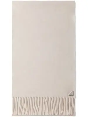 Prada Fringed Scarf - Neutrals