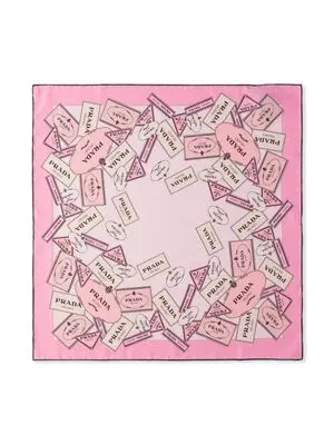 Prada Printed Twill Scarf