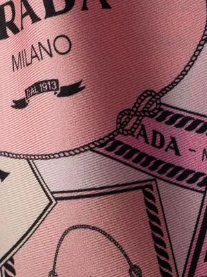 Prada Printed Twill Scarf