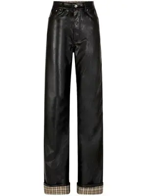 Rabanne Faux-leather Flared Trousers