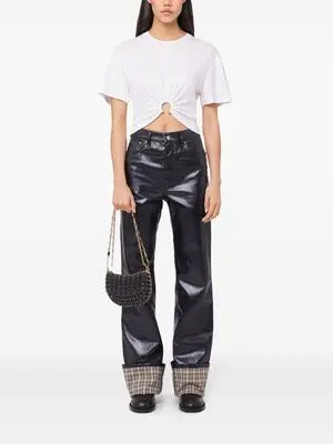 Rabanne Faux-leather Flared Trousers
