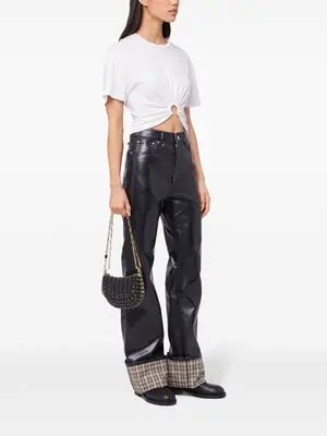 Rabanne Faux-leather Flared Trousers