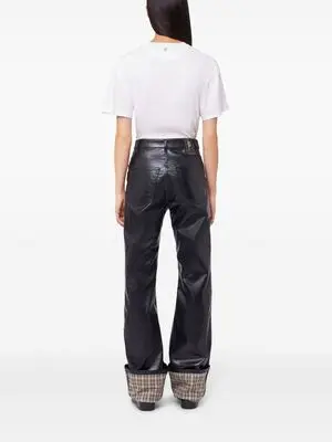 Rabanne Faux-leather Flared Trousers