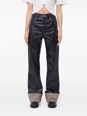 Rabanne Faux-leather Flared Trousers