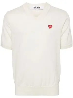 Play Comme Des Garcon Short Sleeve Knitwear For Women