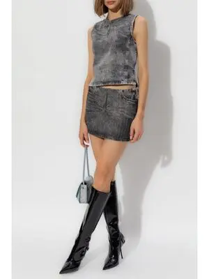 DIESEL® De-pra-mini-s3 Denim Skirt