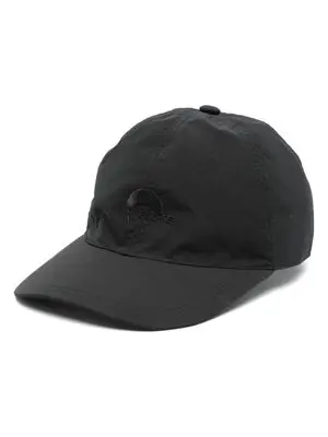 MARINE SERRE Crescent Moon-embroidered Cap - Black