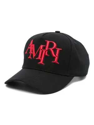 Amiri Logo-embroidered Cap - Black