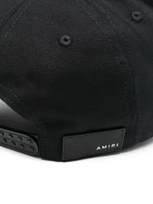 Amiri Logo-embroidered Cap - Black