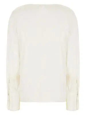 Hugo Twist-front Blouse - White
