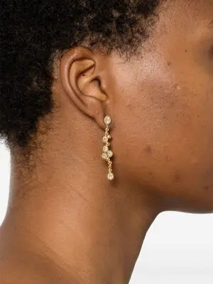 LEANDRA 18k Yellow Moni Diamond Earrings