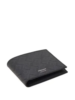 FERRAGAMO Monogram Wallet - Black