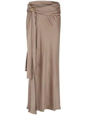 Blumarine Ring-detail Maxi Skirt