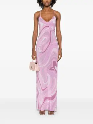 Emilio Pucci Iride-print Maxi Dress