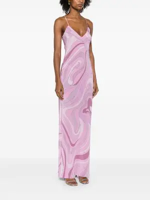 Emilio Pucci Iride-print Maxi Dress