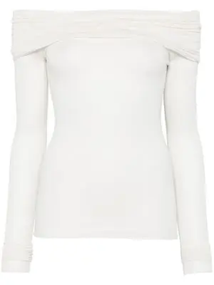 MANURI Amara Off-shoulder Blouse - White
