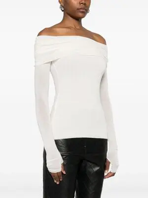 MANURI Amara Off-shoulder Blouse - White