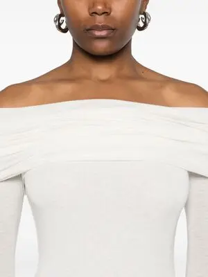 MANURI Amara Off-shoulder Blouse - White