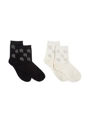 Karl Lagerfeld Ikon Rhinestone Socks