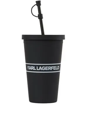 Karl Lagerfeld Logo-print To-go Cup - Black